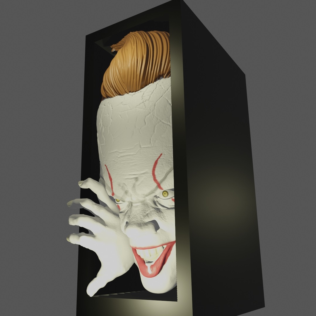 📚 Book Nook Pennywise IT・ STL File for ・Cults