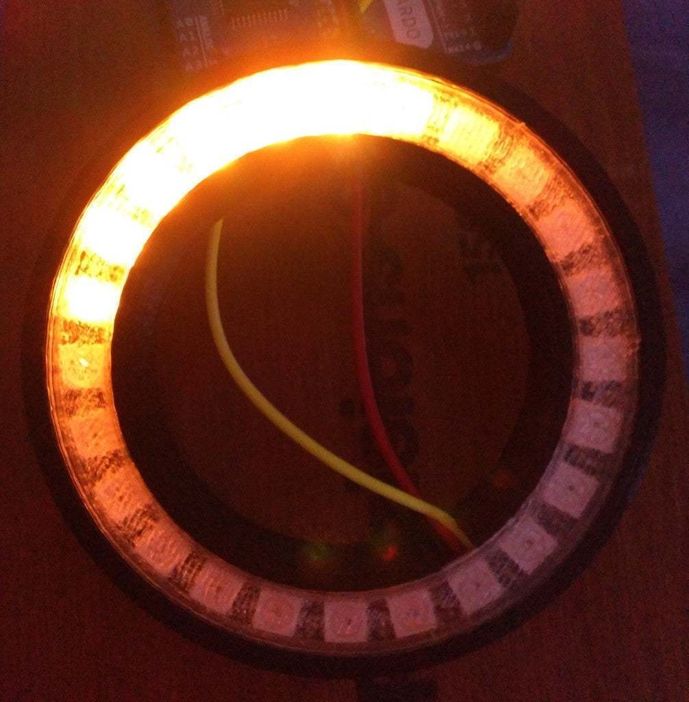 Archivo STL gratis 24 LED Neopixel Ring Case 💍 ・Plan de impresión en 3D ...