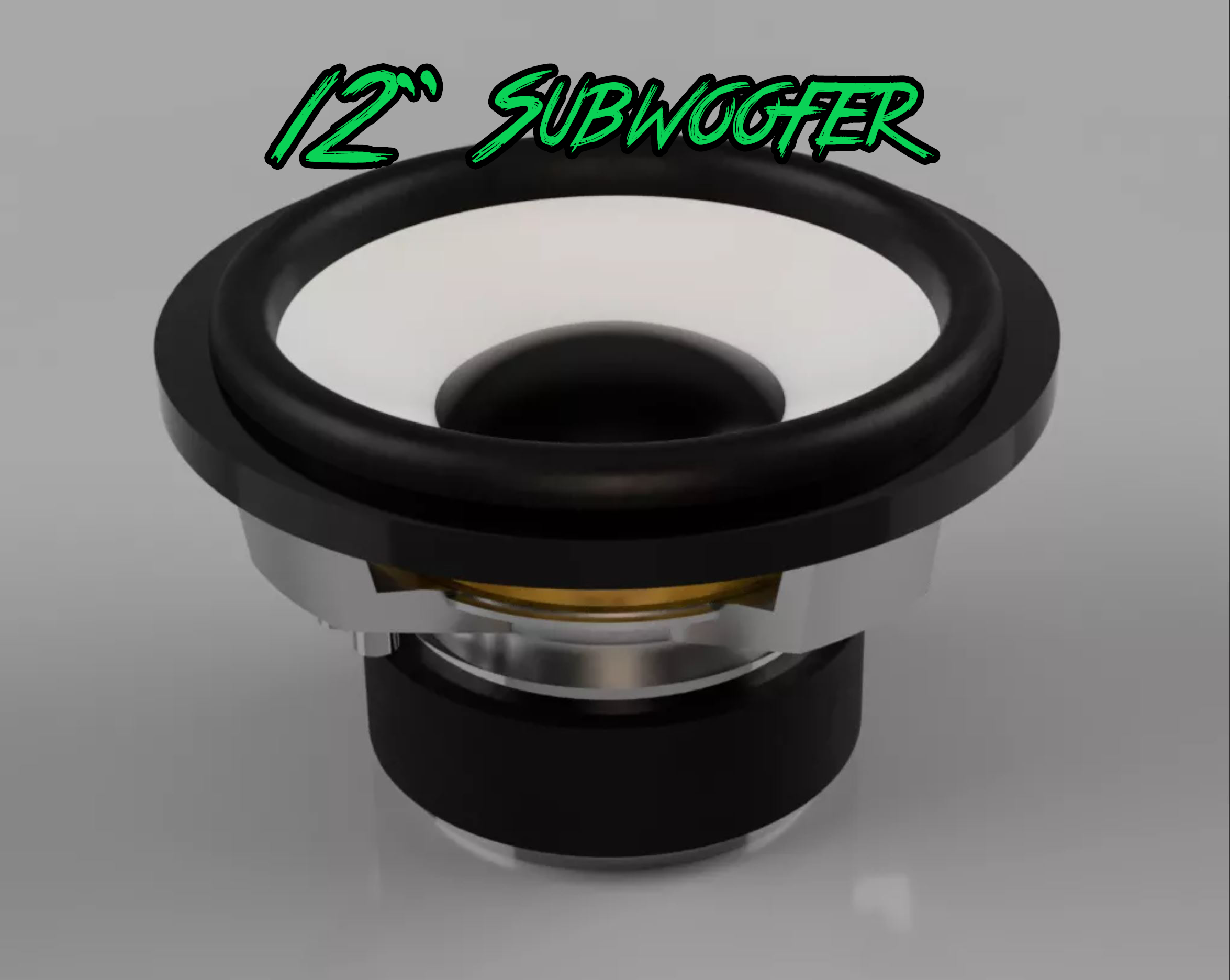 👽 1/24 12" Subwoofer・ STL File for ・Cults