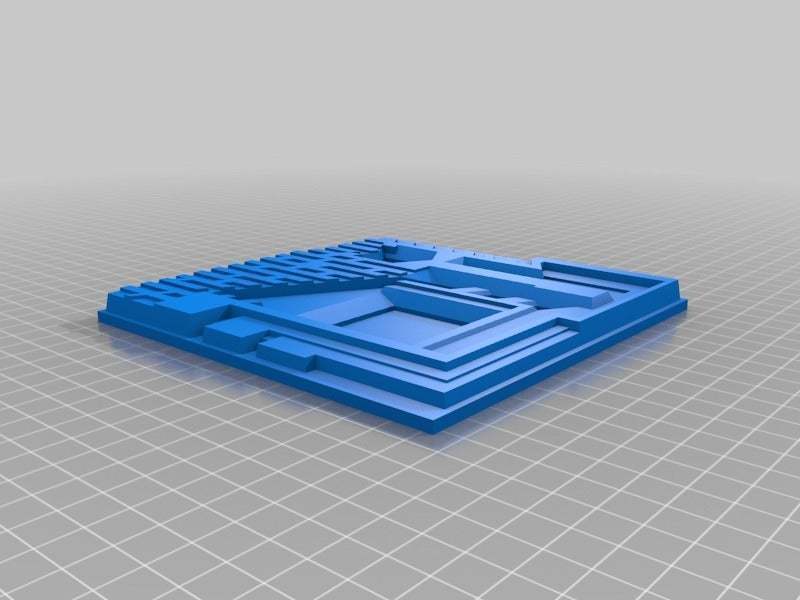 🏠 Frank Lloyd Wright Freeman House Tile・Free STL File for ・Cults