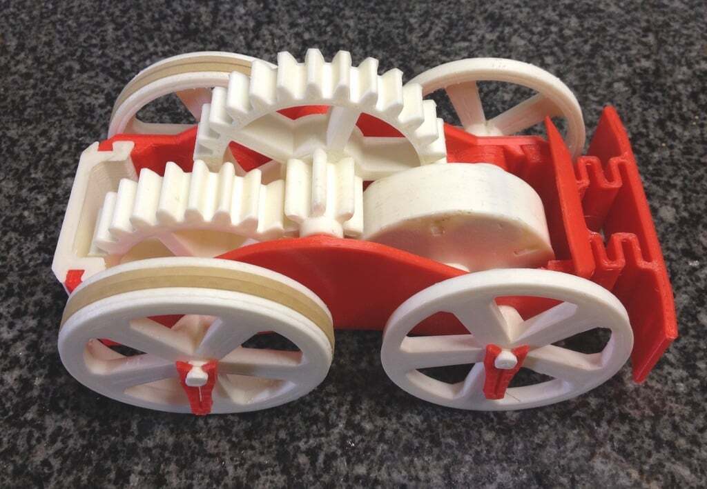 3D print Flywheel Toy Car・Cults