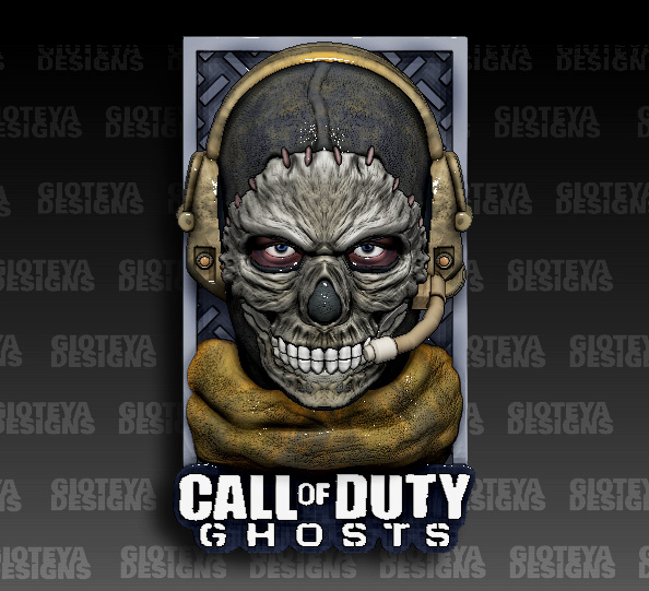 Archivo STL Call of Duty Ghost 🤙・Design para impresora 3D para ...