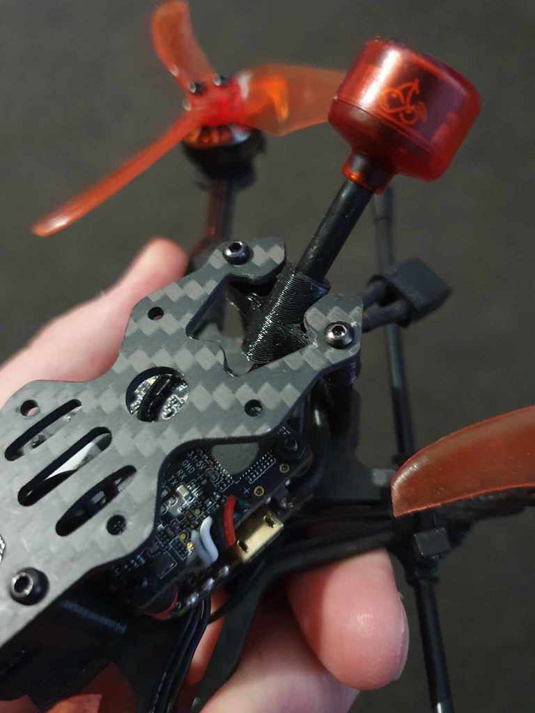 📶 crux35 VTX antenna holder・Free 3D File for ・Cults