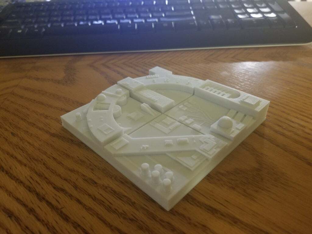 Free STL file Death Star Surface Tile 01F ⭐ ・3D print design to ...