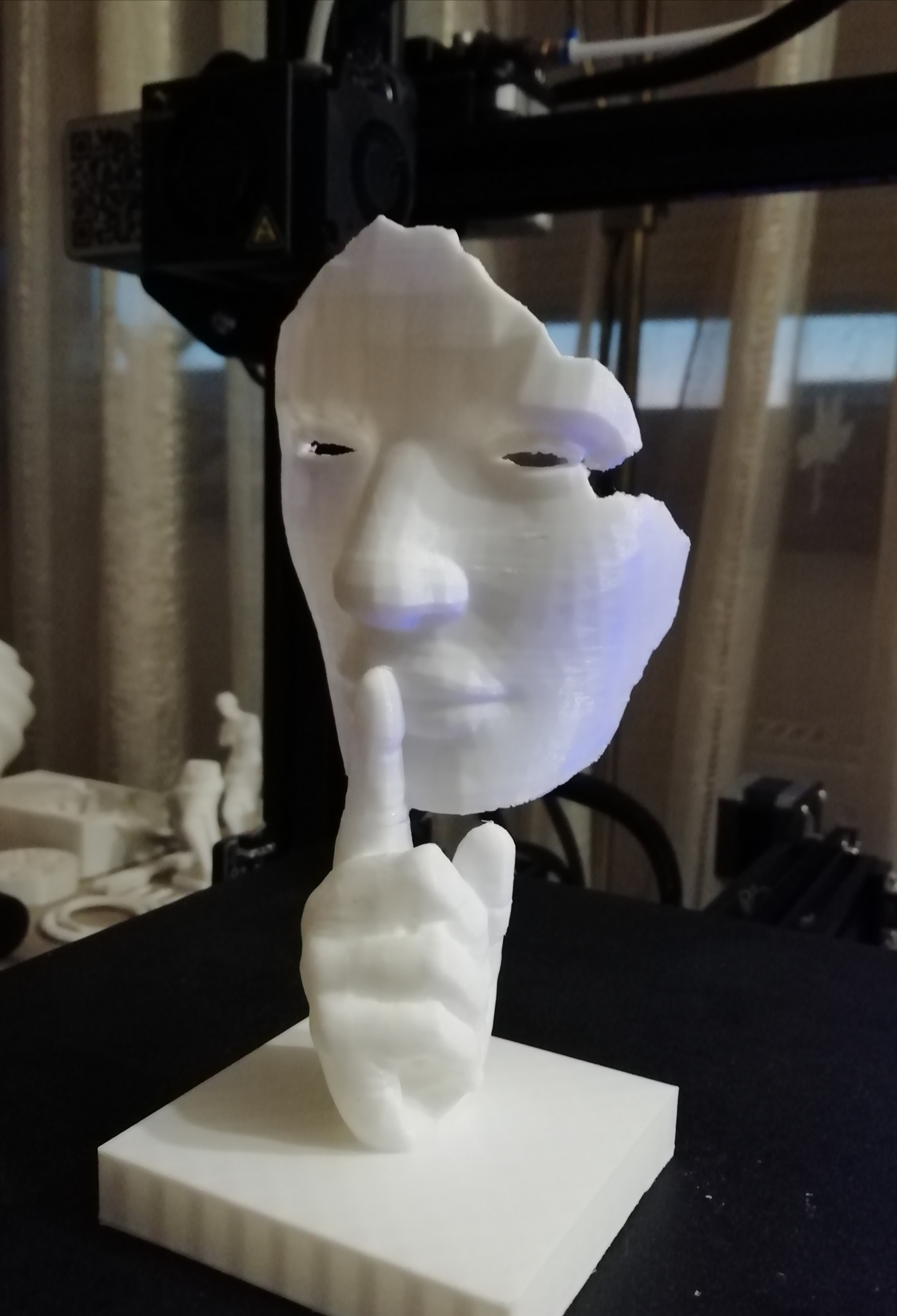 Free STL file Quiet sculpture 🗿 ・3D printer model to download・Cults