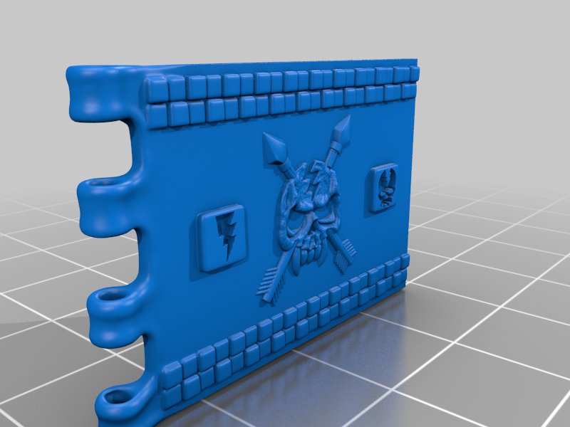 🐺 Evil Dwarf Hobgoblin Archers Wolf Riders Banner・Free 3D File for ・Cults