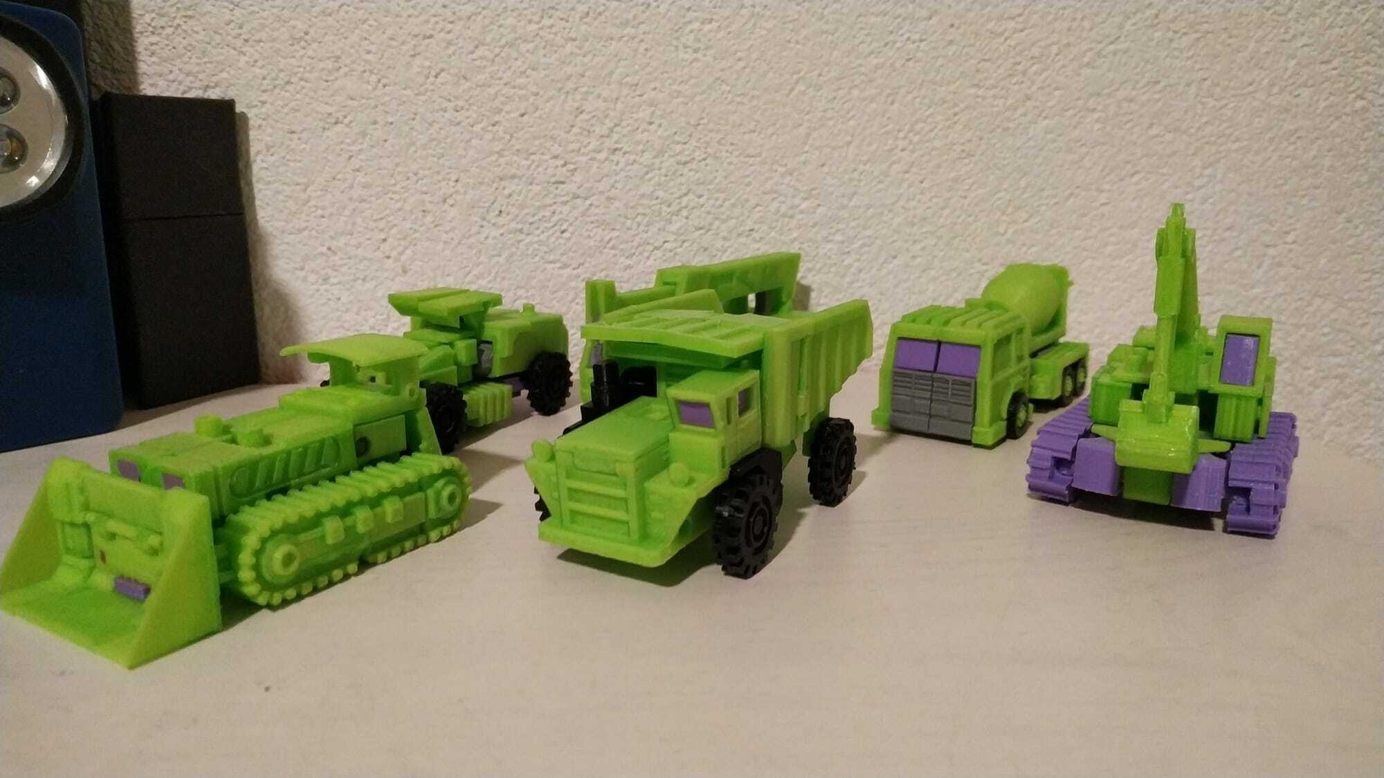 🤖 G1 Constructicons Long Haul・3D Print・Cults