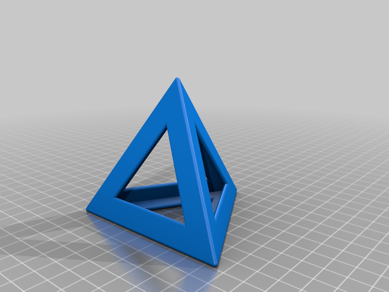 Free STL file tetrahedron_frame 🎨・3D print design to download・Cults