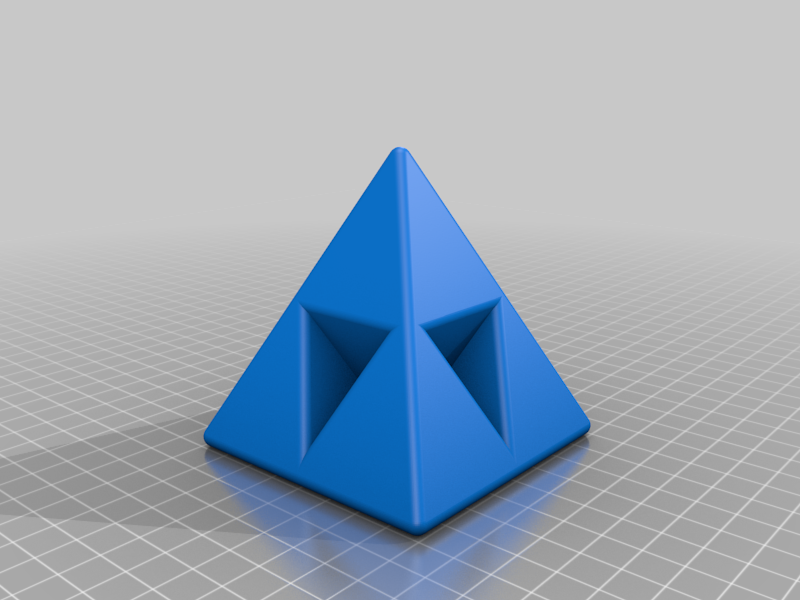 Free STL file hollow_pyramid_2E 🎨 (SCAD)・3D printer design to download ...