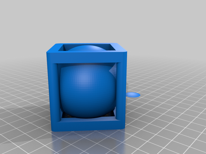 Free 3D file Sphere_in_box_2 🎨 ・3D printable model to download・Cults