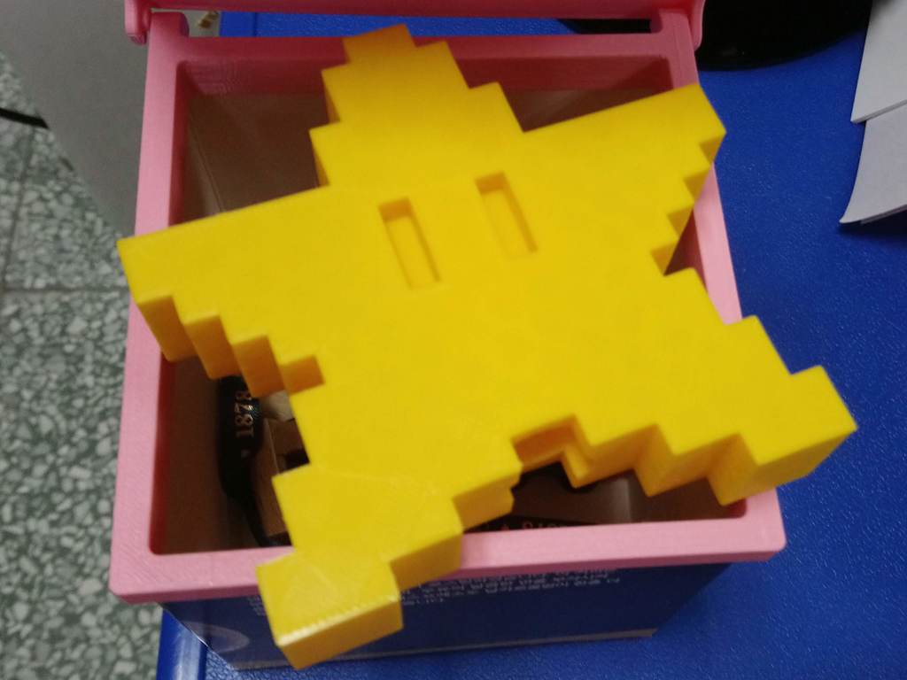 3D print Pixel tree topper star・Cults