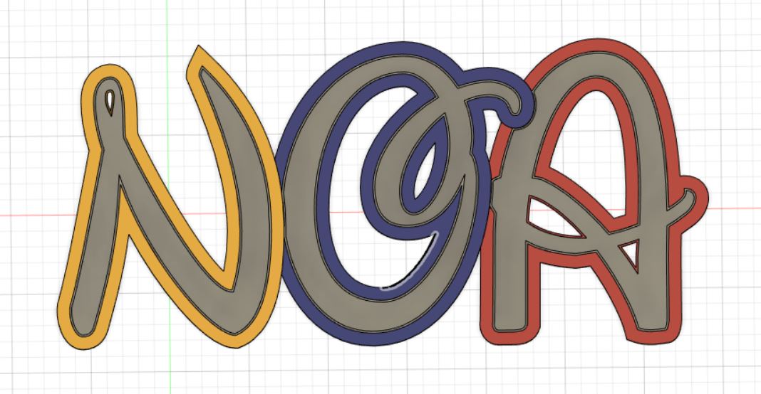 arquivo STL Lampara RGB Nombre Noa 🎨 ・modelo para impressão 3D para download・Cults