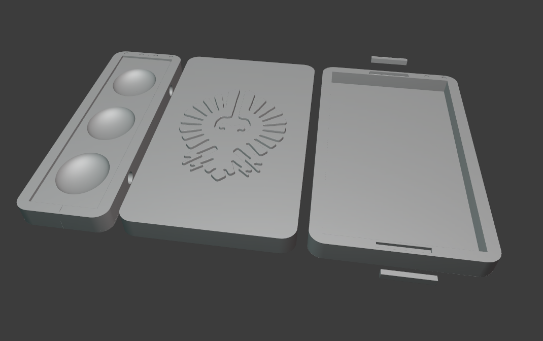 🦅 Golden Eagle mini wet pallet・Free 3D File for ・Cults