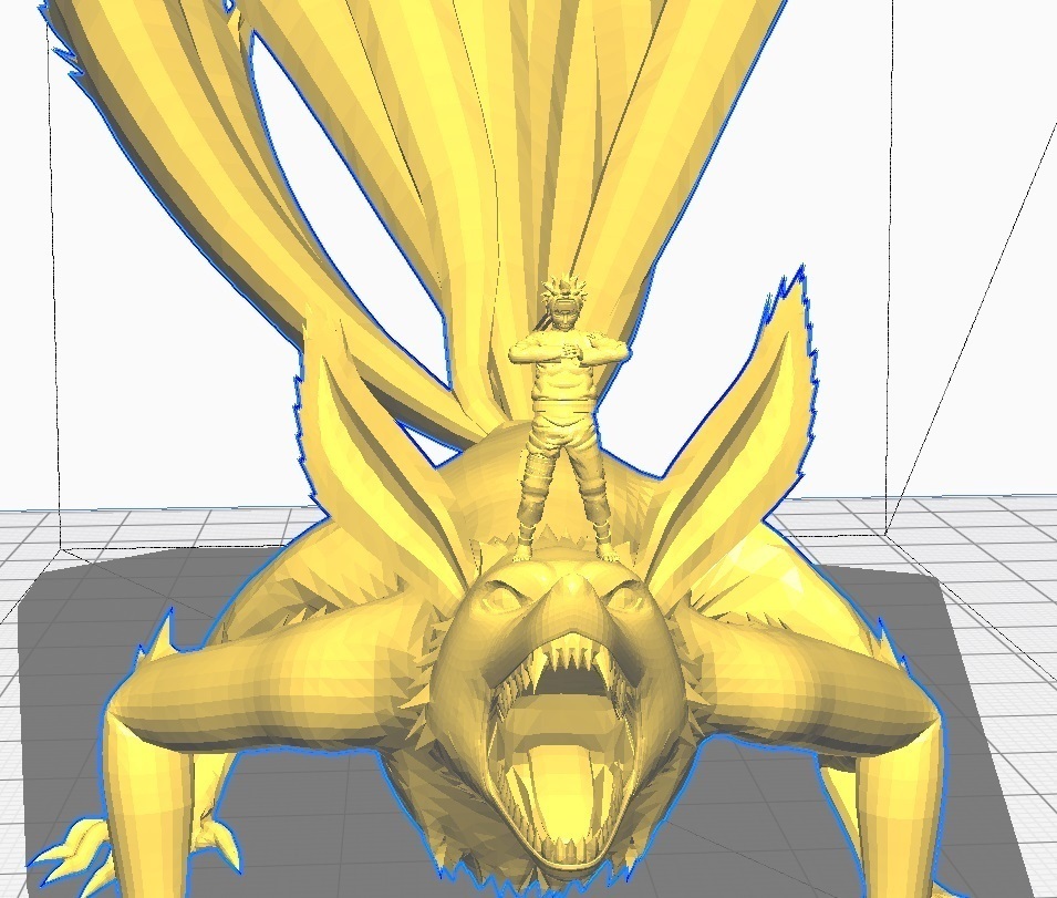 🦸 Naruto + Kurama・Free 3D File for ・Cults