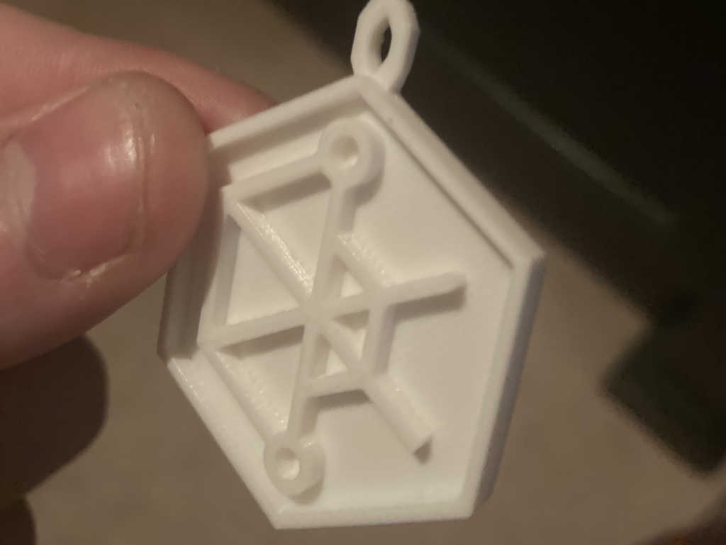🎮 The Room Null Symbol Pendant・Free STL File for ・Cults