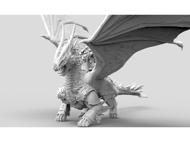 🐉 Dragon Knight - Ceremonial・Free STL File for ・Cults