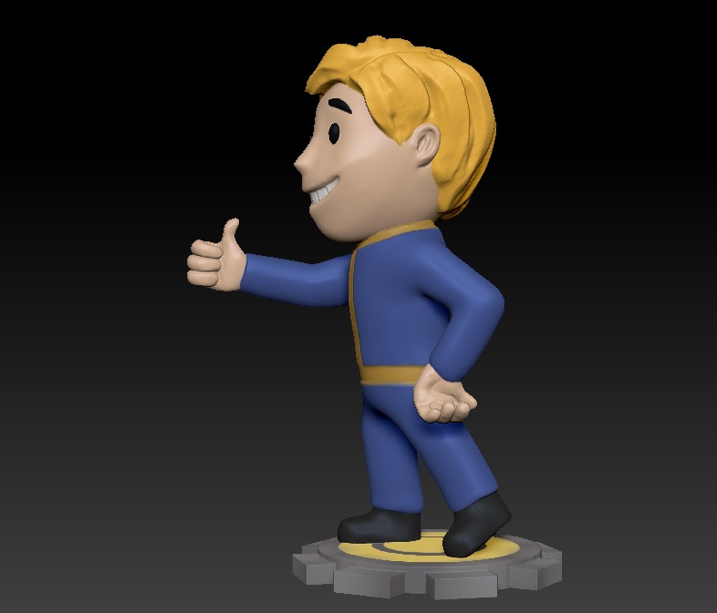 STL file Fallout. Vault boy. Classic 👦 ・Model to download and 3D print ...