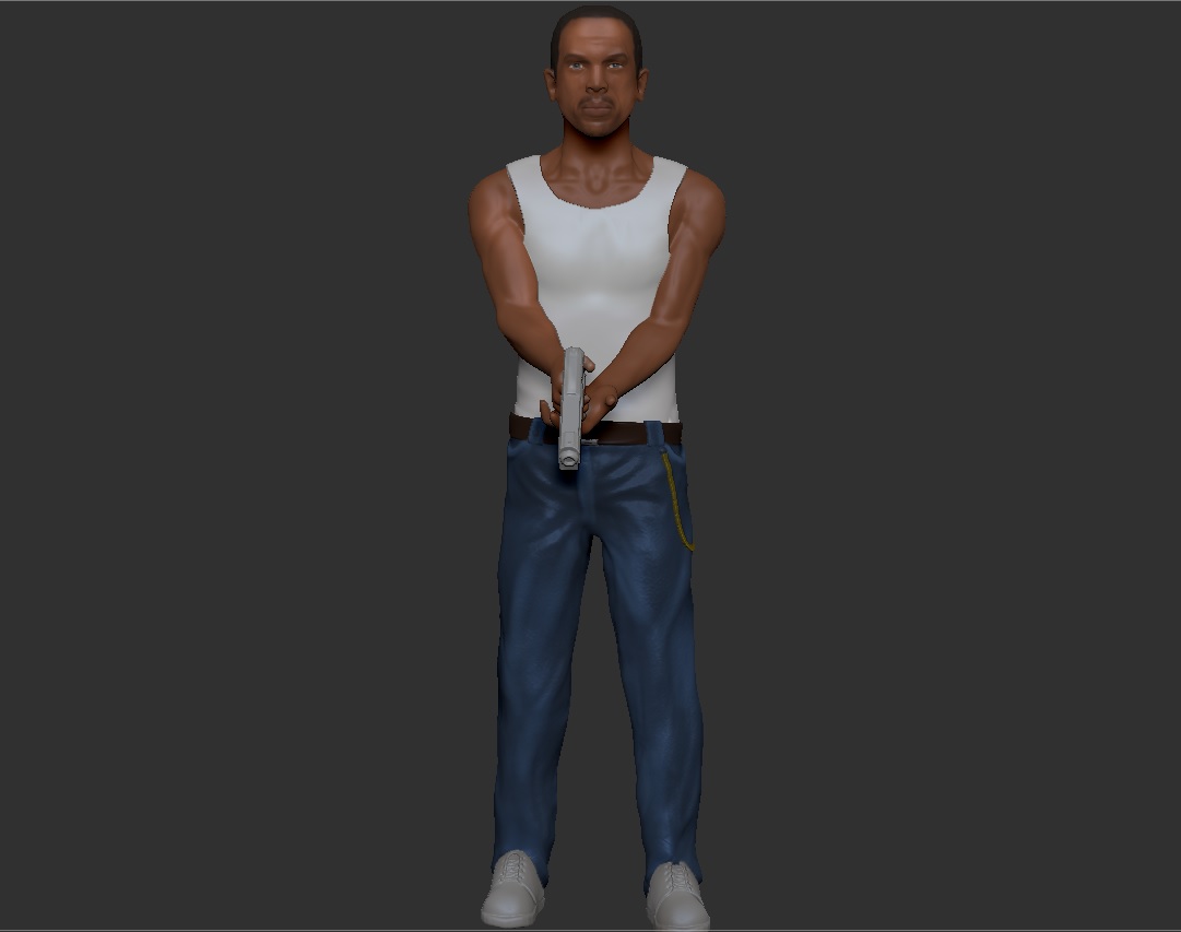 🗿 Carl Johnson. GTA: San Andreas・ 3D File for ・Cults