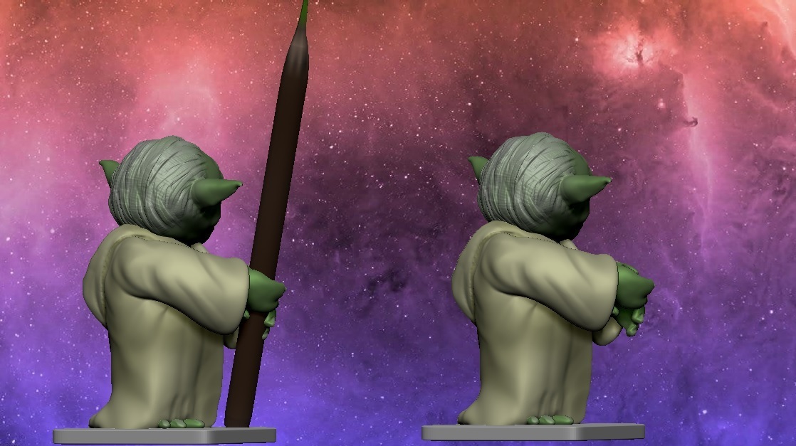 3D file YODA. PEN AND PENCIL HOLDER 🖊️・3D print design to download・Cults