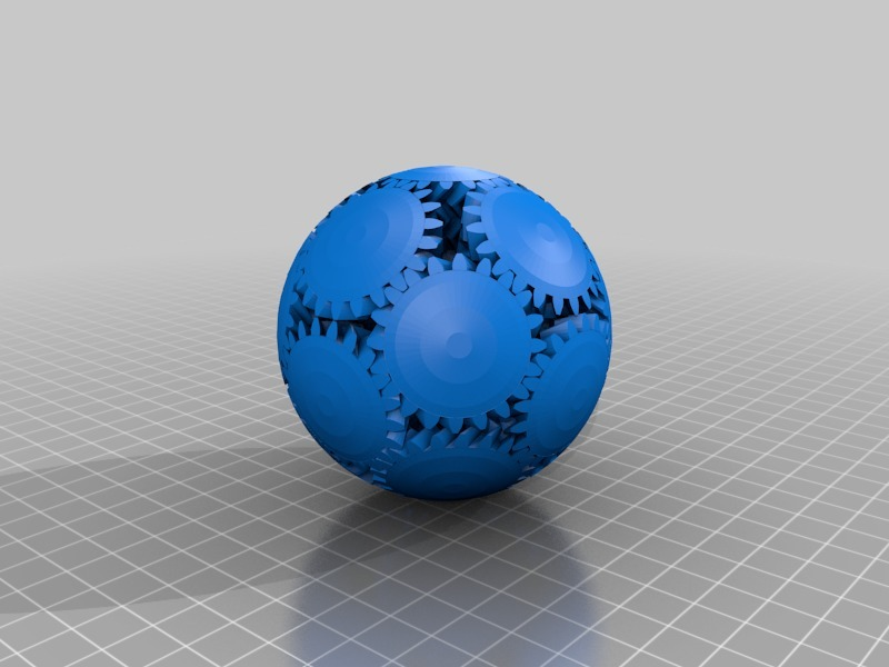 Free STL file Screwless Gear Sphere w/ Custom Logo v2 ⚙️ (SCAD)・Model ...