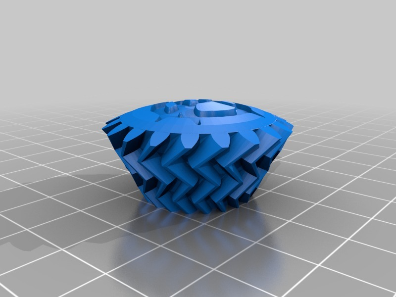 Free STL file Screwless Gear Sphere w/ Custom Logo v2 ⚙️ (SCAD)・Model ...