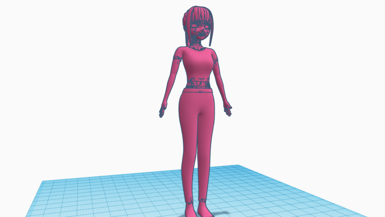 👧 Anime Girl・Free STL File for ・Cults