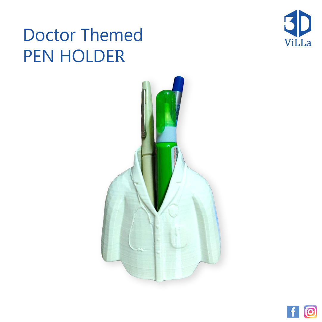 🩺 Doctor Pen Holder・ STL File for ・Cults