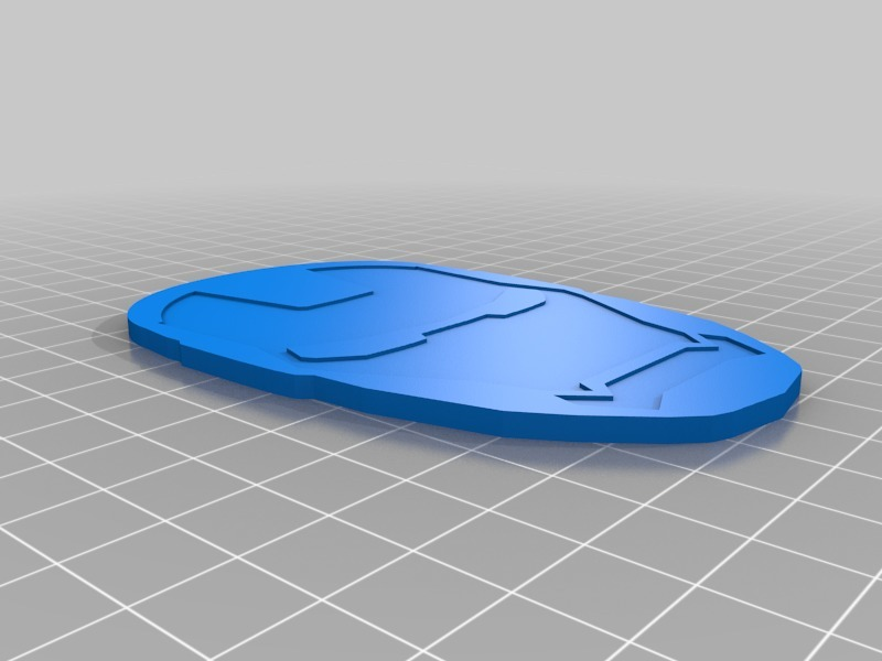 Free STL file Iron Man Logo Multi Color Smooth MK2 MMU 👨 ・Template to ...