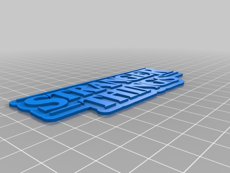 Free STL file Stranger Things Logo 🚩 ・3D printing template to download ...