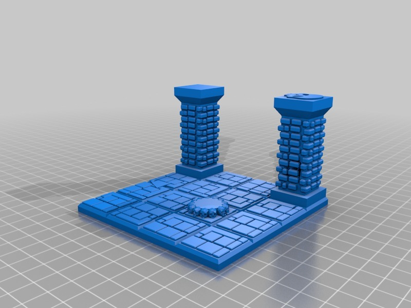 Free STL file D&D castle of ravenloft complete tile set - Manifold ...