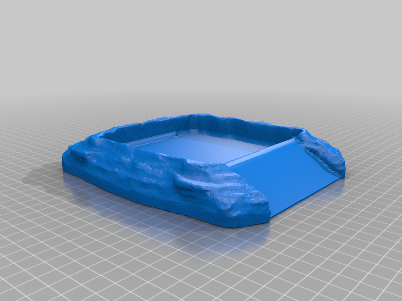 🚰 Reptile Tortoise Soaking Water Dish Bowl・Free STL File for ・Cults