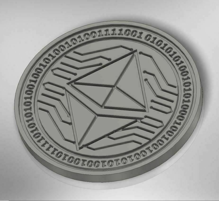 Fichier STL Pièce Ethereum. 👽・Design imprimable en 3D à télécharger・Cults