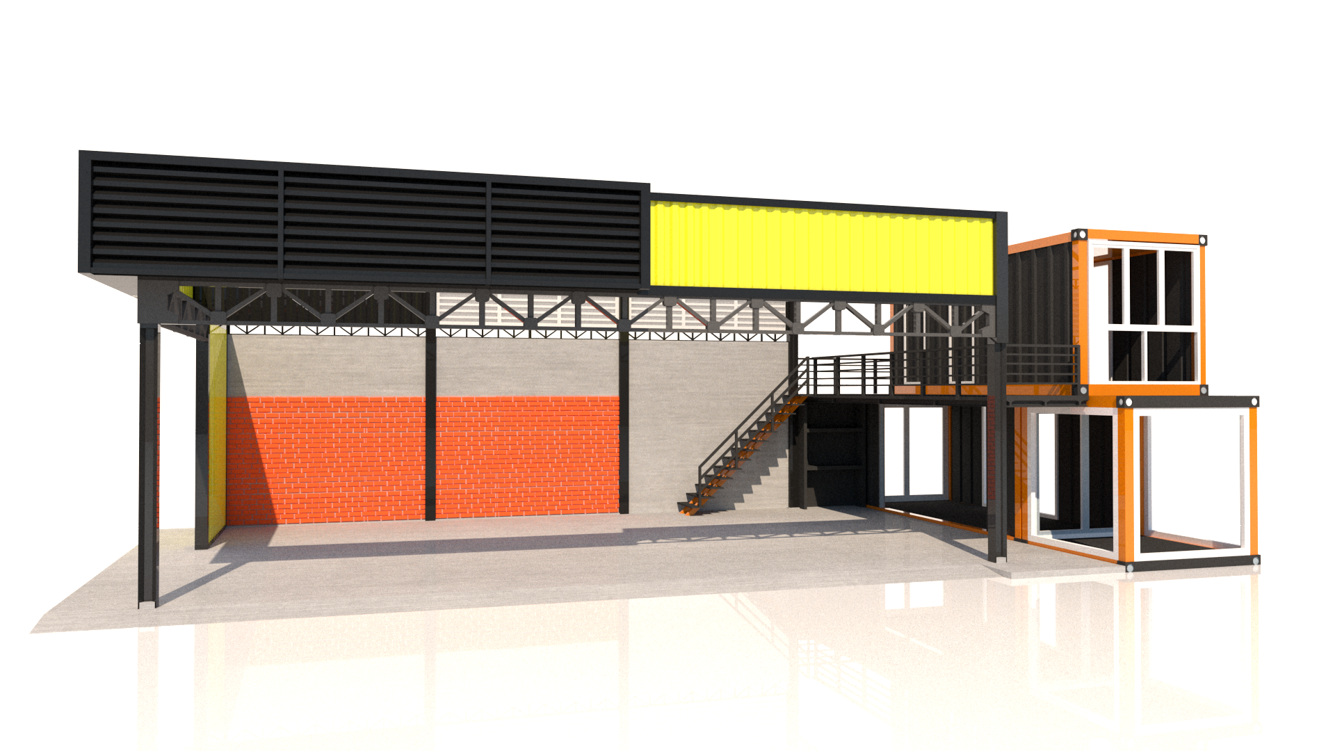 STL file garage structure diorama 1:64 🏛️ ・Template to download and 3D ...