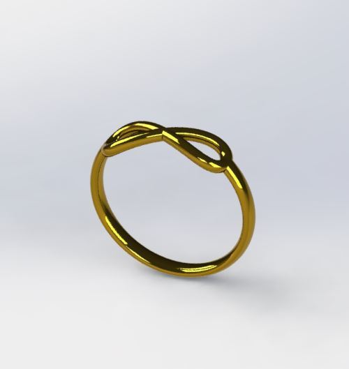 STL file Infinity ring ♾️ ・Template to download and 3D print・Cults