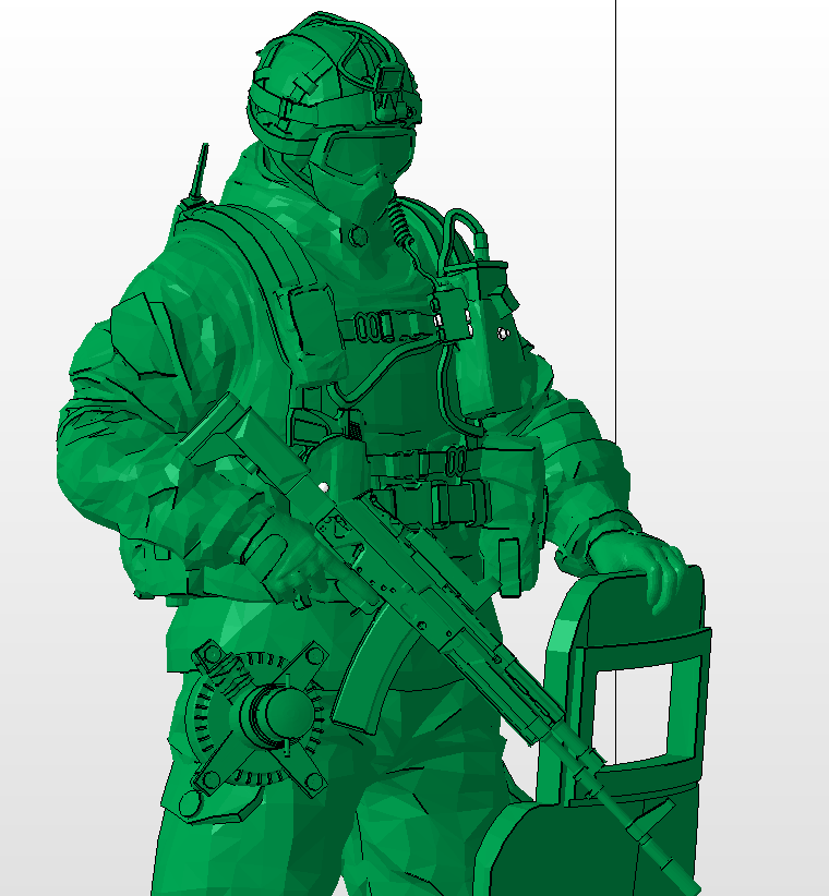 🛡️ FUZE with shield and AK12 from Rainbow Six: Siege (inspired)・ STL ...