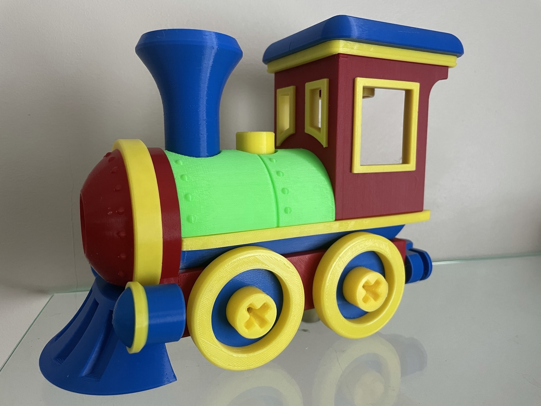 3D printing Toy train locomotive construction set • made with Original ...