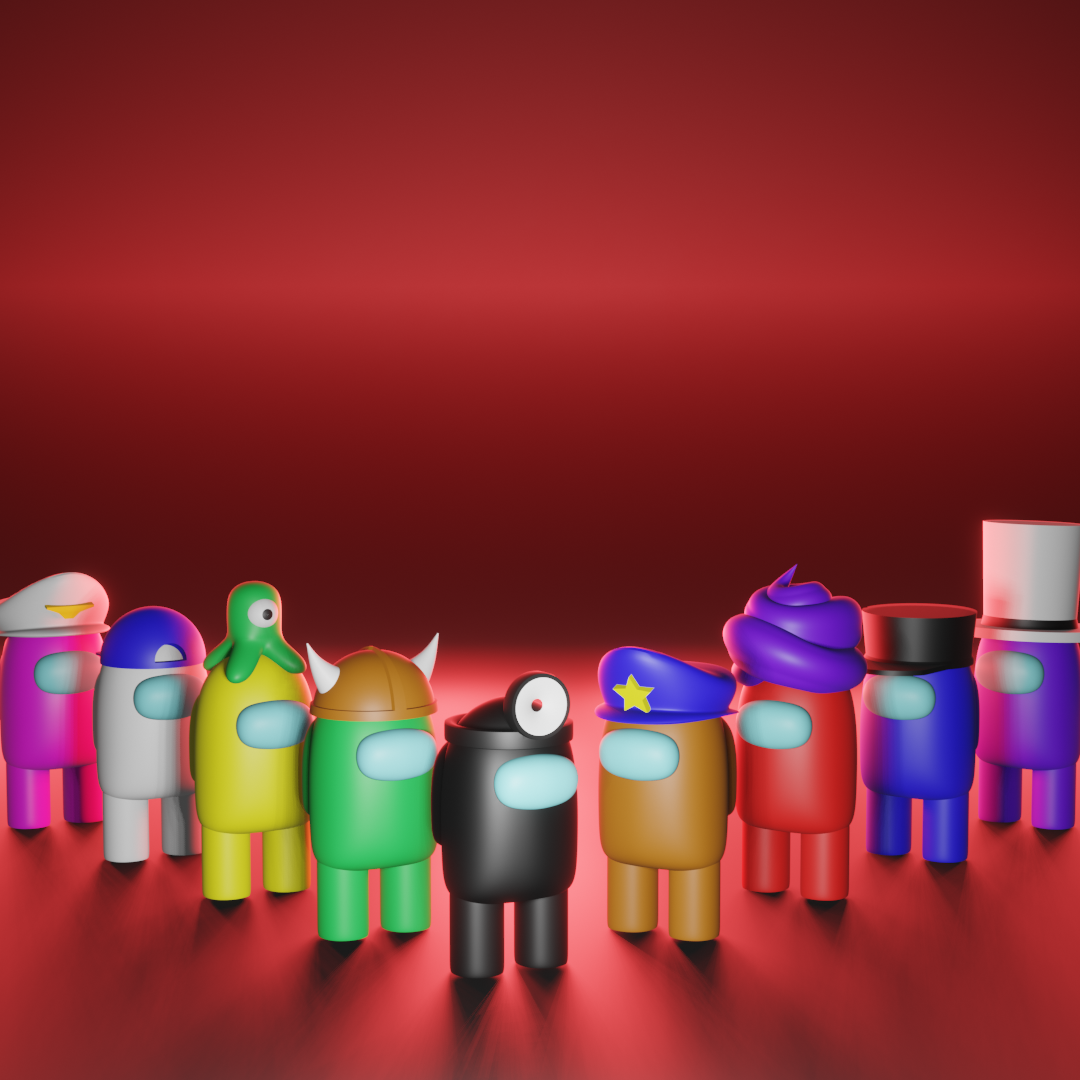 arquivo STL 9 Among Us 🧸 ・design para impressão 3D para download・Cults