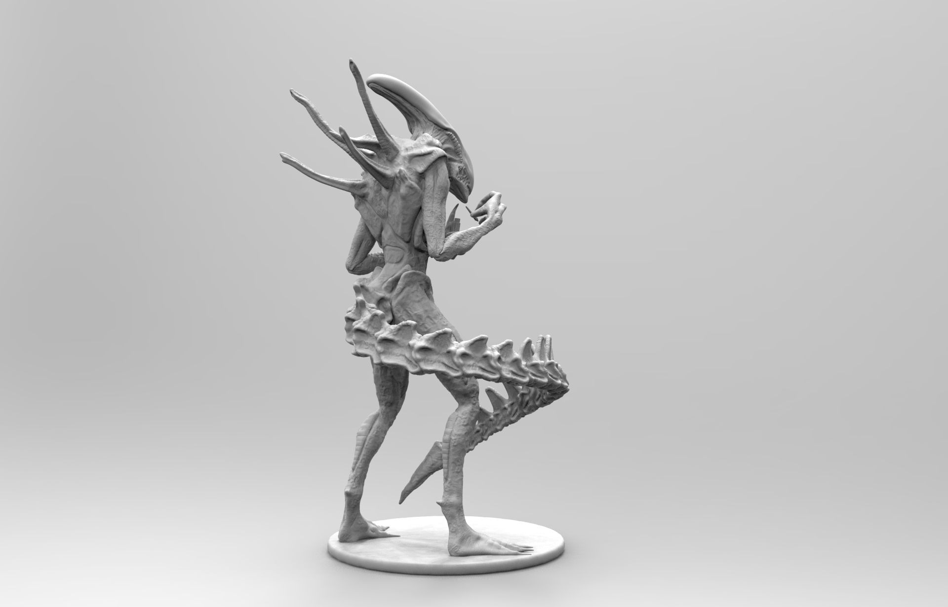 👽 Alien Xenomorph Smoking Joint Tabaco Cigar 3D Print・ 3D File for ・Cults