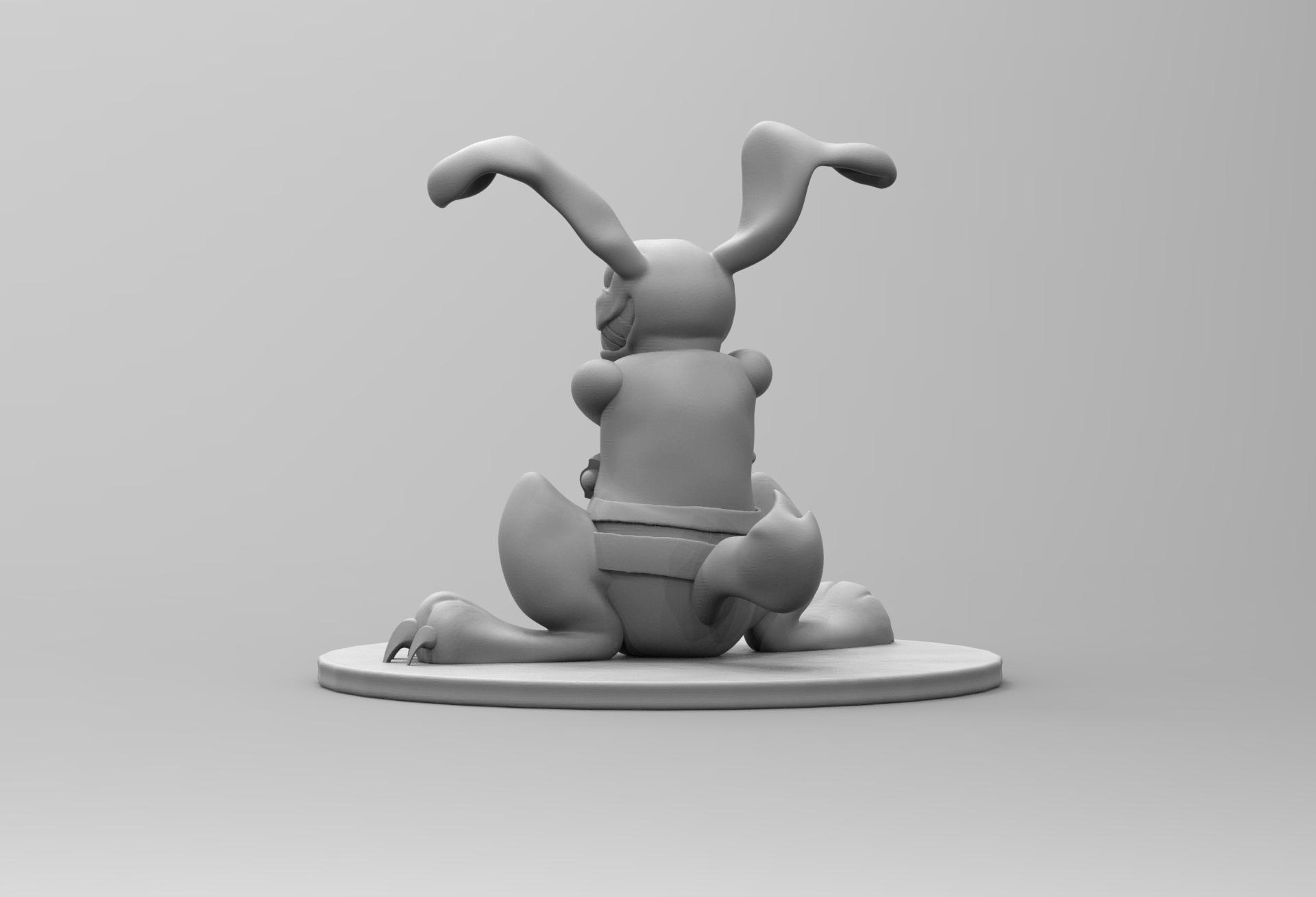Free 3D file Horror Abstract Crazy Rabbit on straps cartoon 3D print ...
