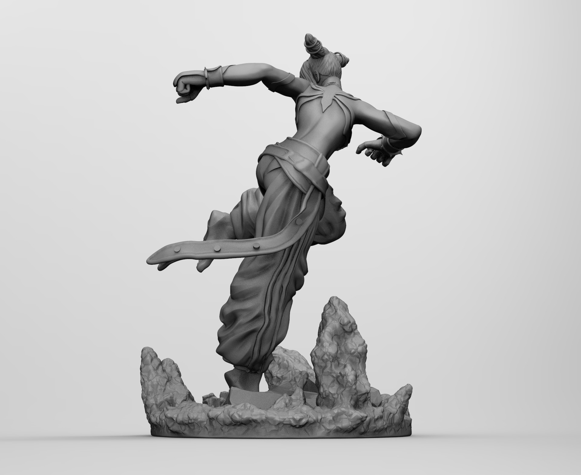 🎨 Street Fighter Juri 3D Print Stl Model Diorama・ 3D File for ・Cults