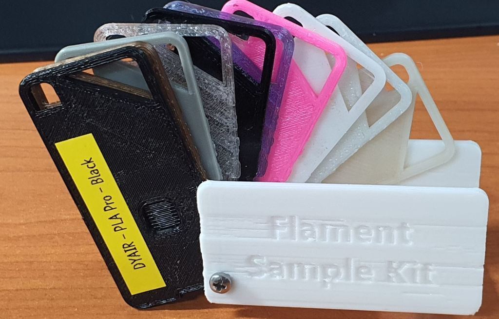 Free STL file Filament Sample Card Holder 🪢 ・Template to download and ...