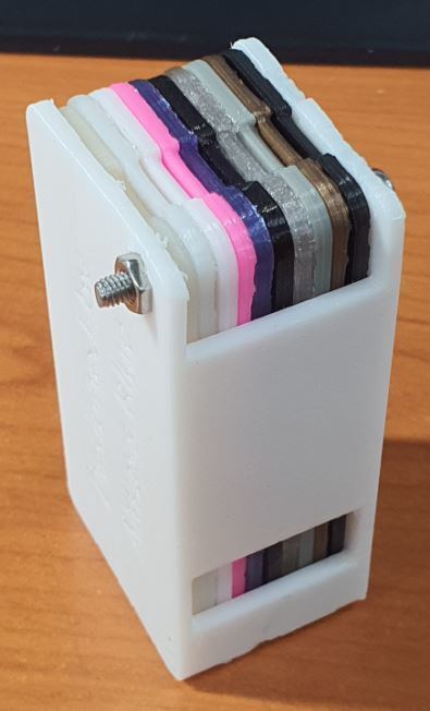 Free STL file Filament Sample Card Holder 🪢 ・Template to download and ...