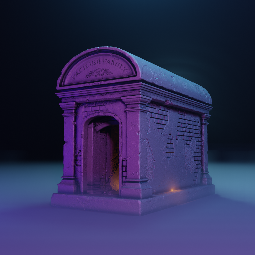 👻 The Haunted Mausoleum・ STL File for ・Cults