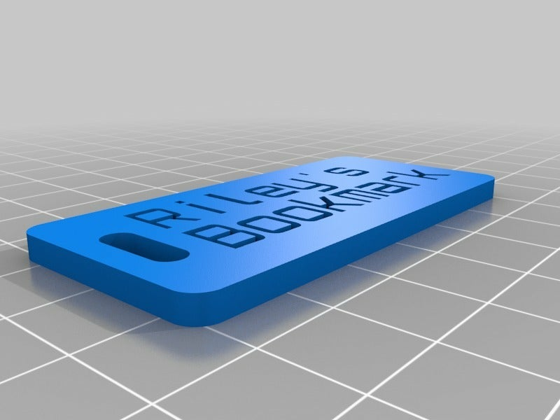 Free STL file Riley's Bookmark 🔖・3D printable model to download・Cults