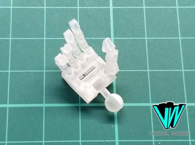 STL file FDM printeable Articulated hand for Gunpla and Mecha models ...
