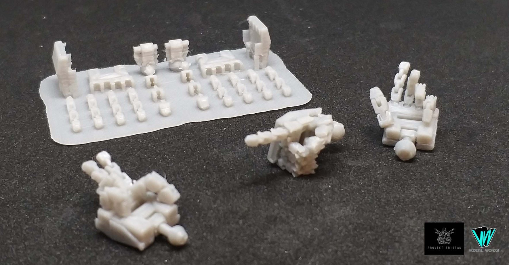 FDM printeable Articulated hand for Gunpla and Mecha models・ STL File ...