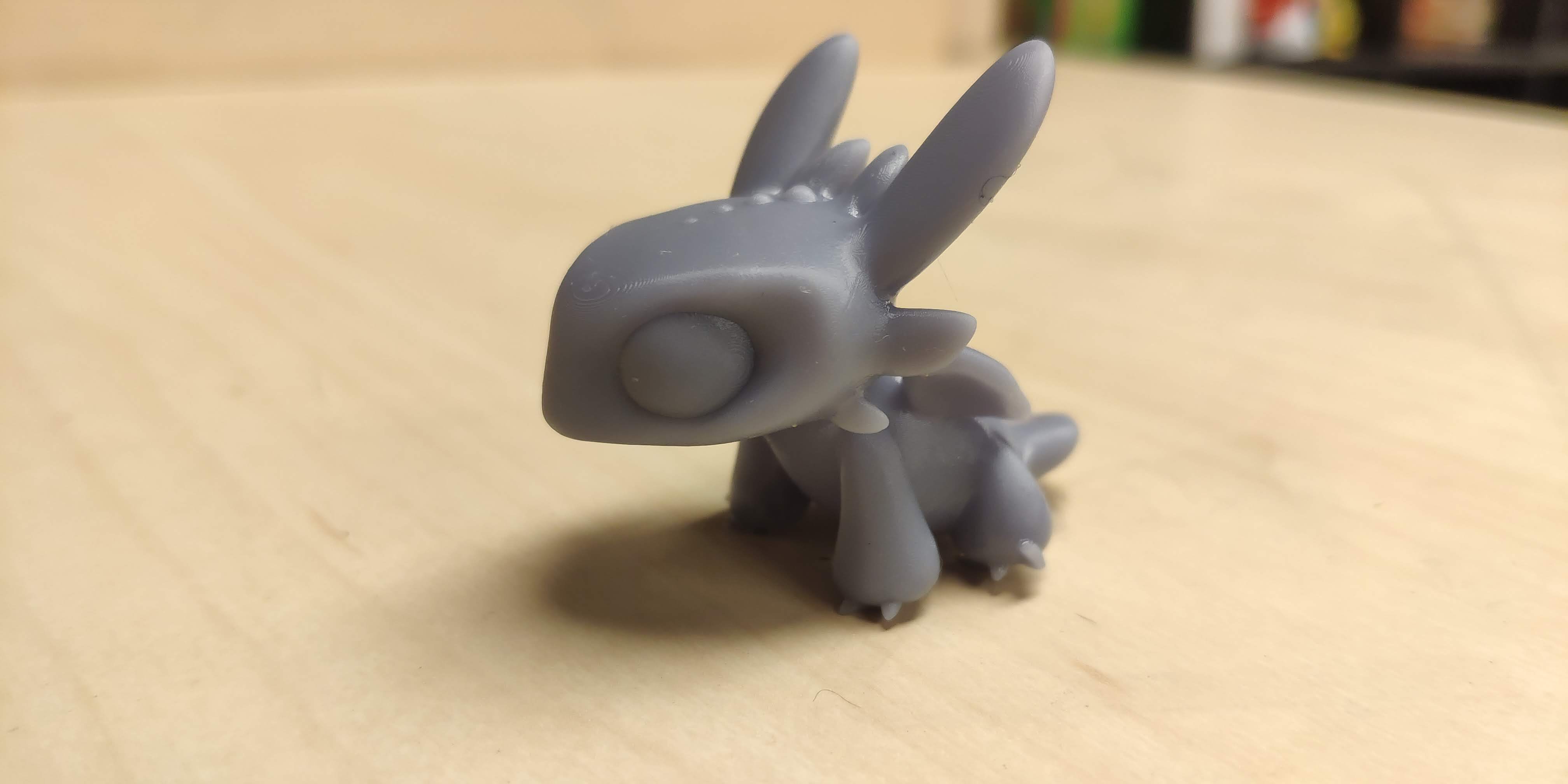 3D printable Toothless - Cute figurine and keychain・Cults
