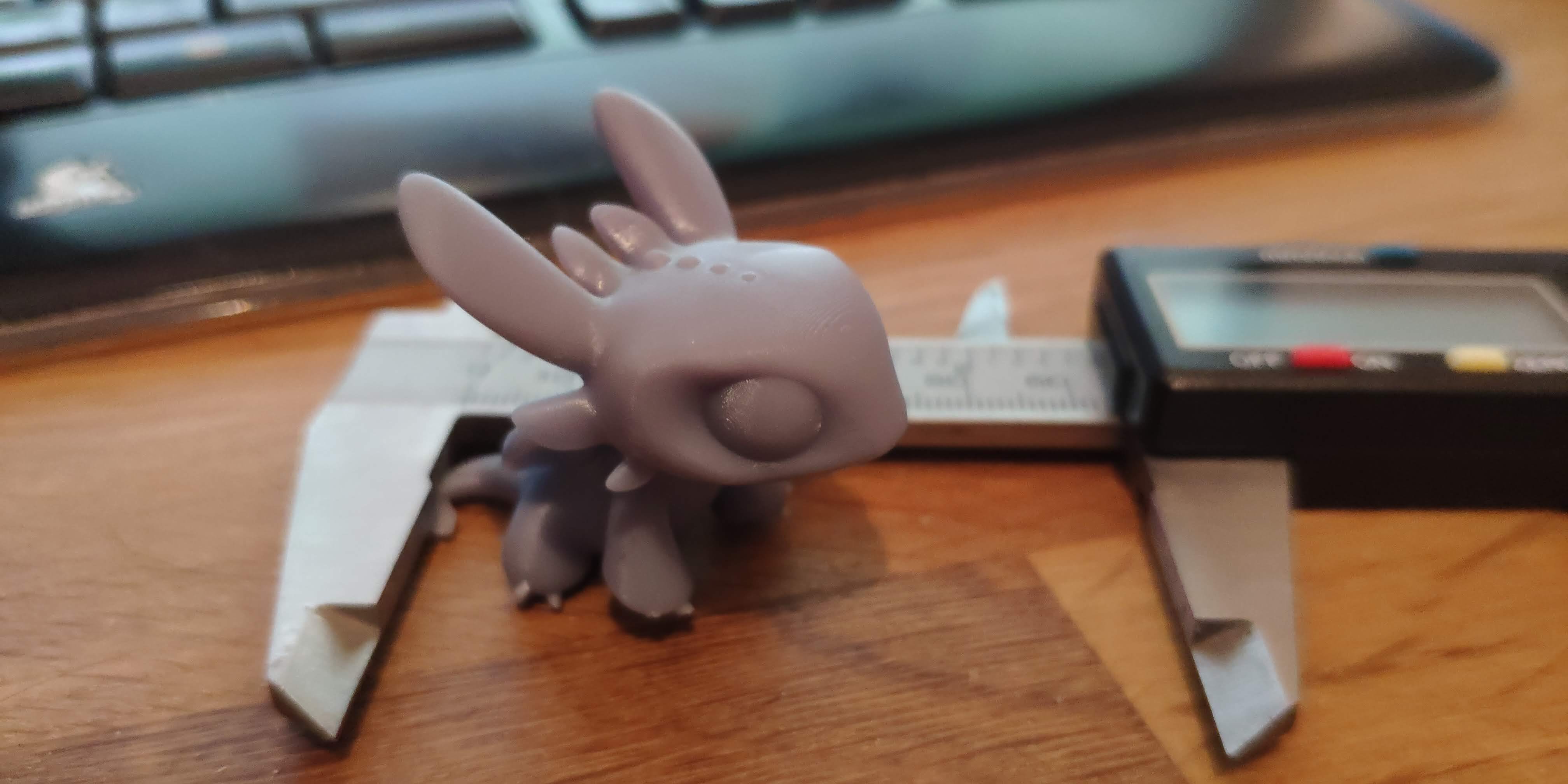 3D printable Toothless - Cute figurine and keychain・Cults