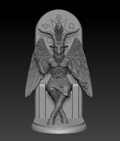 STL file BAPHOMET'S THRONE 🎨 ・3D printable model to download・Cults