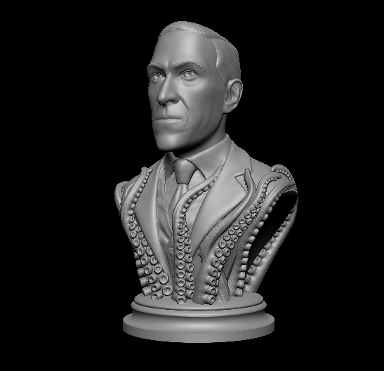 STL file h.p. lovecraft bust 👤 ・3D printing template to download・Cults